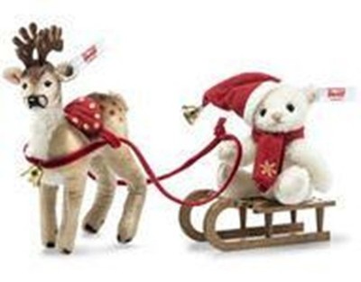 Steiff Bear Christmas Sleigh Set | eBay