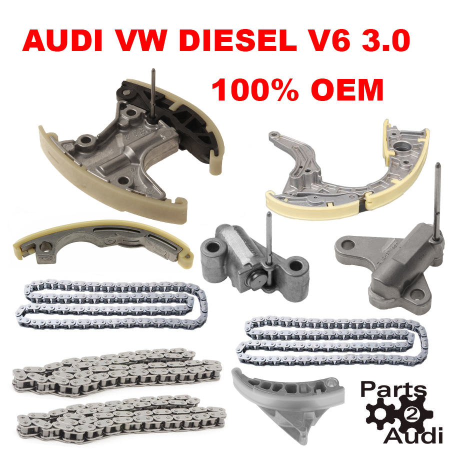 OEM Engine Timing Chain Kit, Guides,Tensioners; Audi Q7 VW Touareg ...