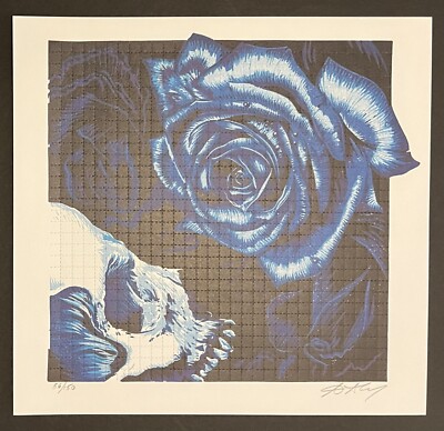 2005 AJ Masthay Skull and Rose blotter #/150 grateful dead company ...