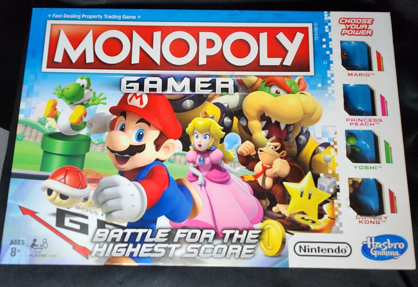 Monopoly Gamer Nintendo Board Game Mario Bros Battle Edition Hasbro ...