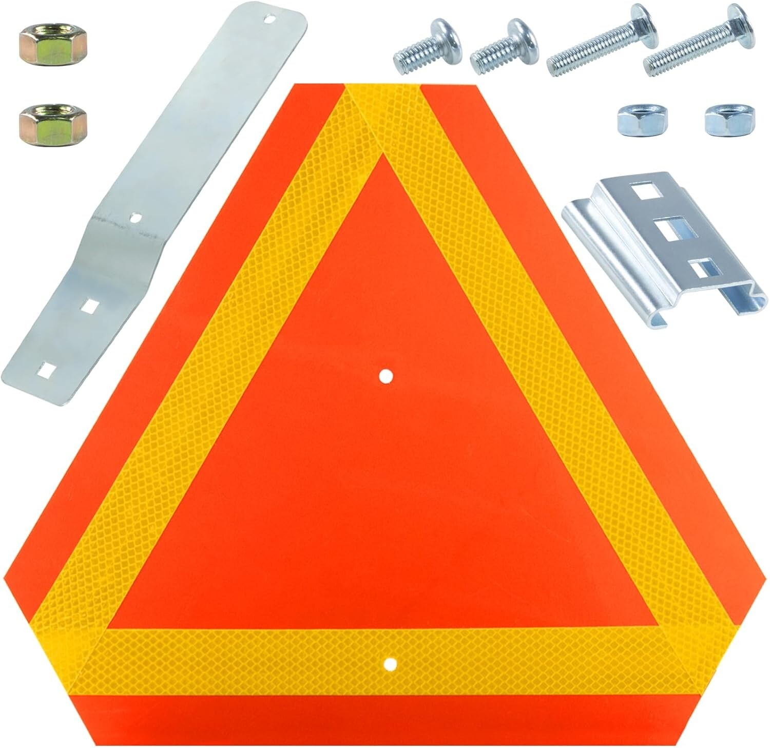 Slow Moving Vehicle Sign with Mounting Kit Aluminum Triangle Warning ...