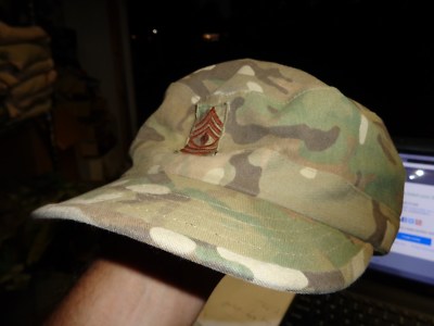 US ARMY MILITARY COMBAT MULTICAM COVER PATROL CAP 7 1/4 WITH RANK | eBay