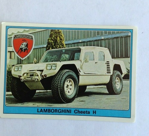SUPER AUTO FIGURINE PANINI STICKER CARD LAMBORGHINI CHEETA H | eBay