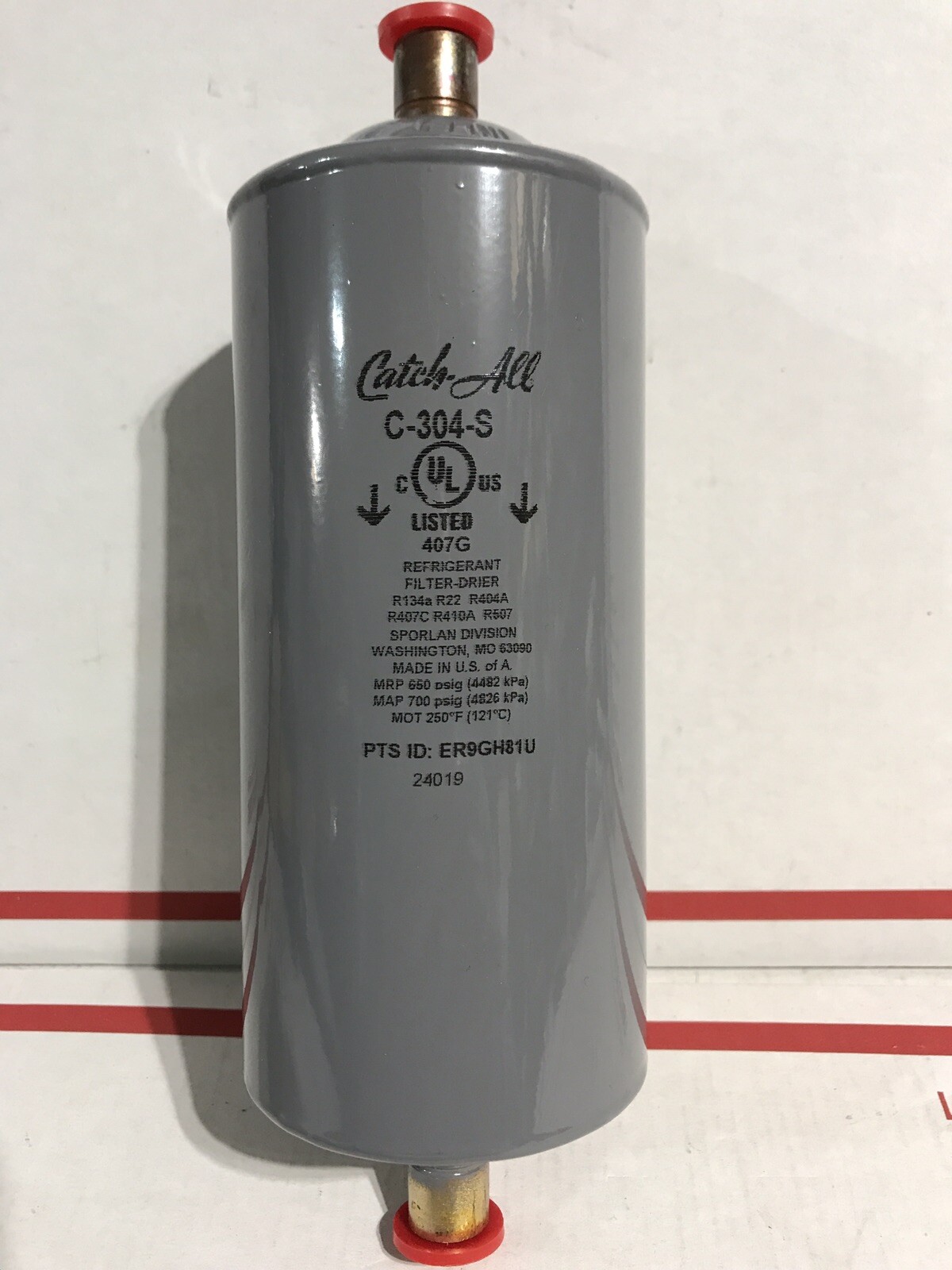 Sporlan Catch-All Filter-Drier C-304-S 1/2" ODF Solder | eBay