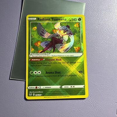 Radiant Tsareena - 016/195 - Pokemon Silver Tempest Radiant Rare Card ...