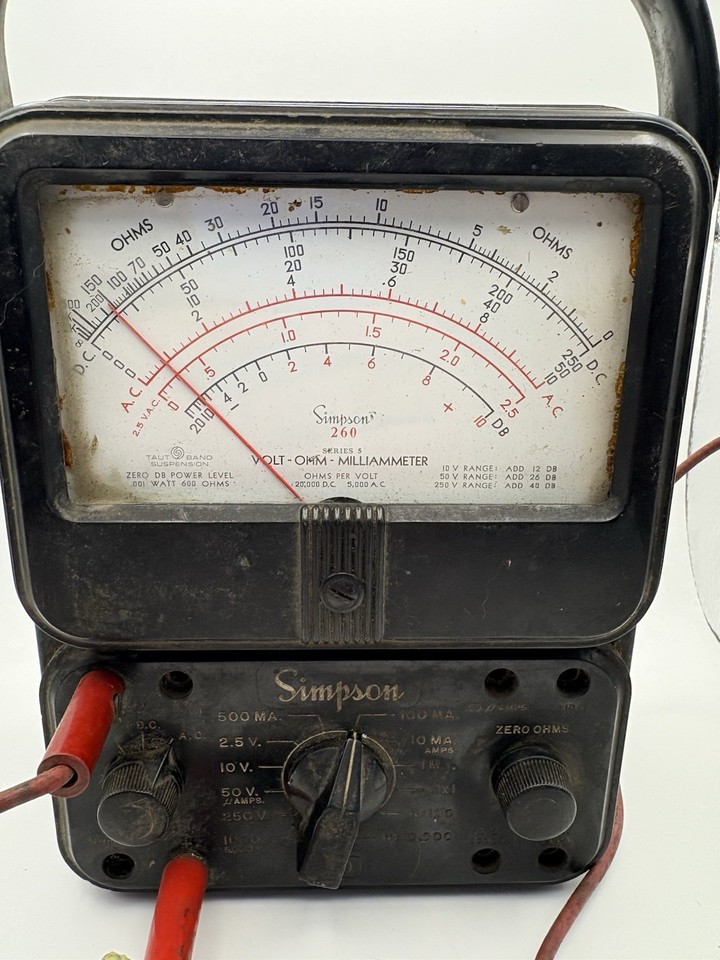 Vintage Simpson 260 Series 5 Analog Multimeter VOM, Untested | eBay