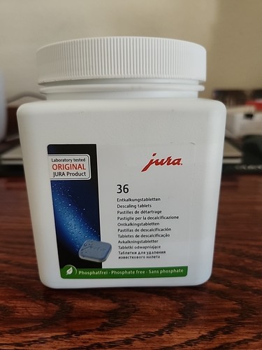Jura 2-phase Cleaning Tablets for Coffee Machines 36 tablets SHIPS FROM ...