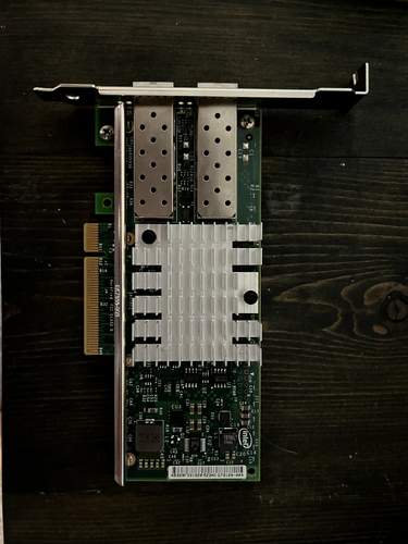 Dell Intel X520-DA2 Dual Port SFP 10 Gbp/s Network Adapter Card - XYT17 ...