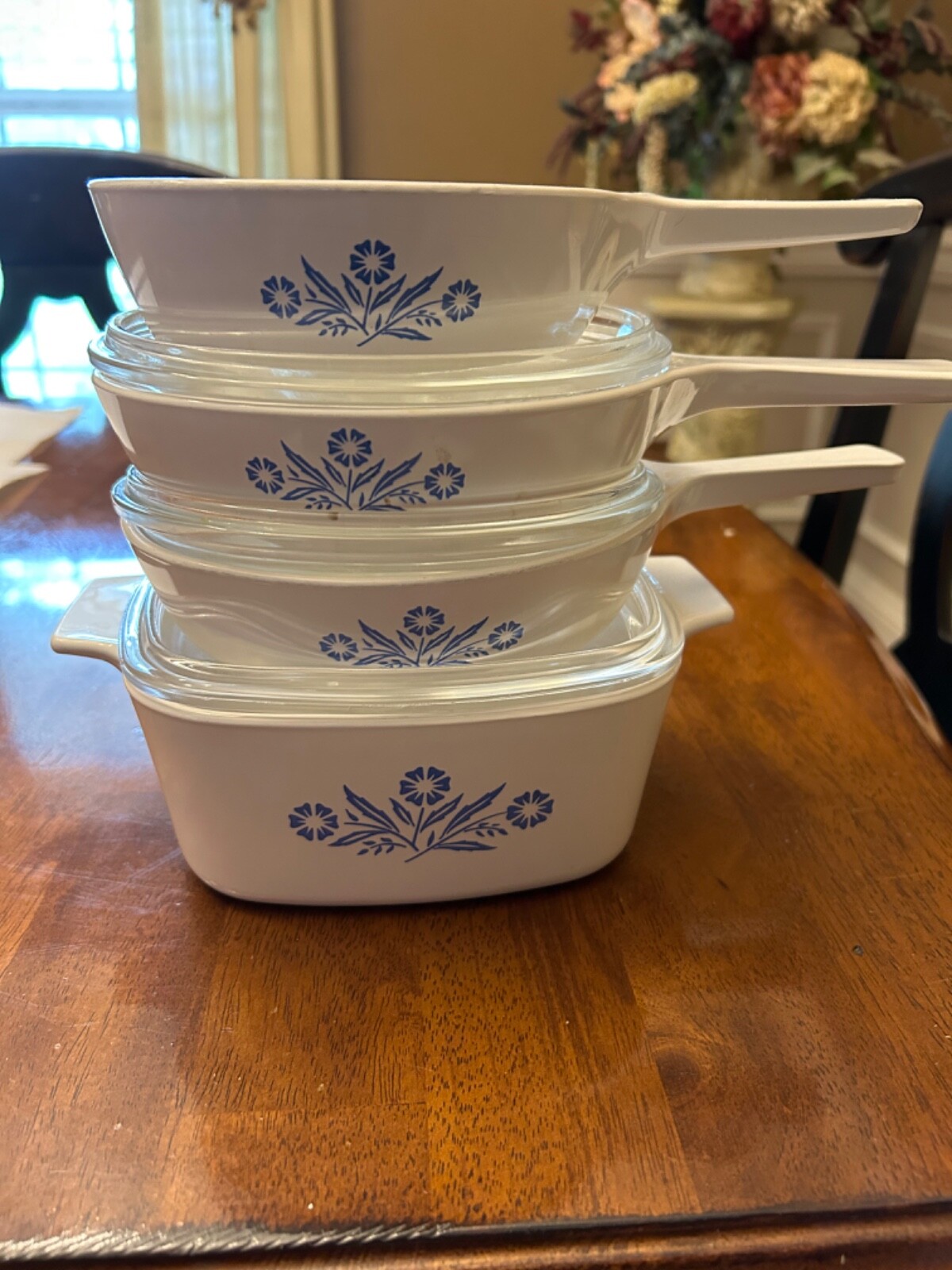 EXTREMELY RARE Vintage Pyrex Corning Ware Blue Cornflower Corningware ...