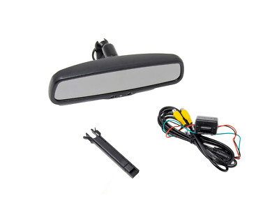 BrandMotion 4.3" Color LCD Back-Up Display on Rear View Mirror kit FLTW ...