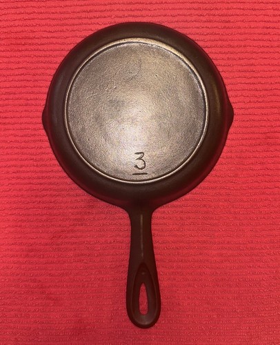 Birmingham Stove Range (BSR) #3 Red Mountain Cast Iron Skillet Restored ...
