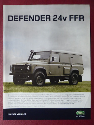 11/2009 PUB LAND ROVER DEFENCE VEHICLE TOUT TERRAIN DEFENDER 24v FFR ...