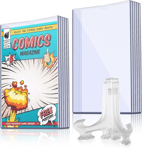 Comic Book Display Case Set, Include Comic Book Sleeves and Clear ...