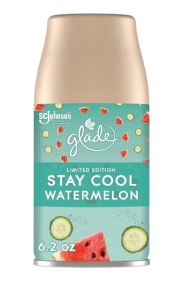 Glade Automatic Spray Aerosol Can Refill, Stay Cool Watermelon, 6.2 Oz ...