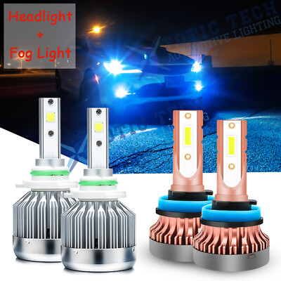Ice blue LED Headlight Low Beam Fog Light Bulb For Chrysler 300 11-14 ...