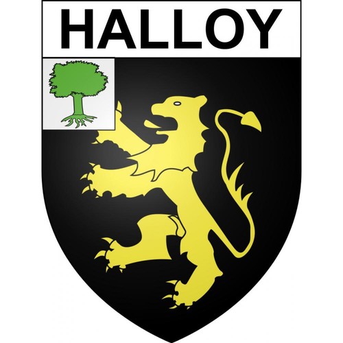 Halloy 62 ville sticker blason écusson autocollant adhésif | eBay