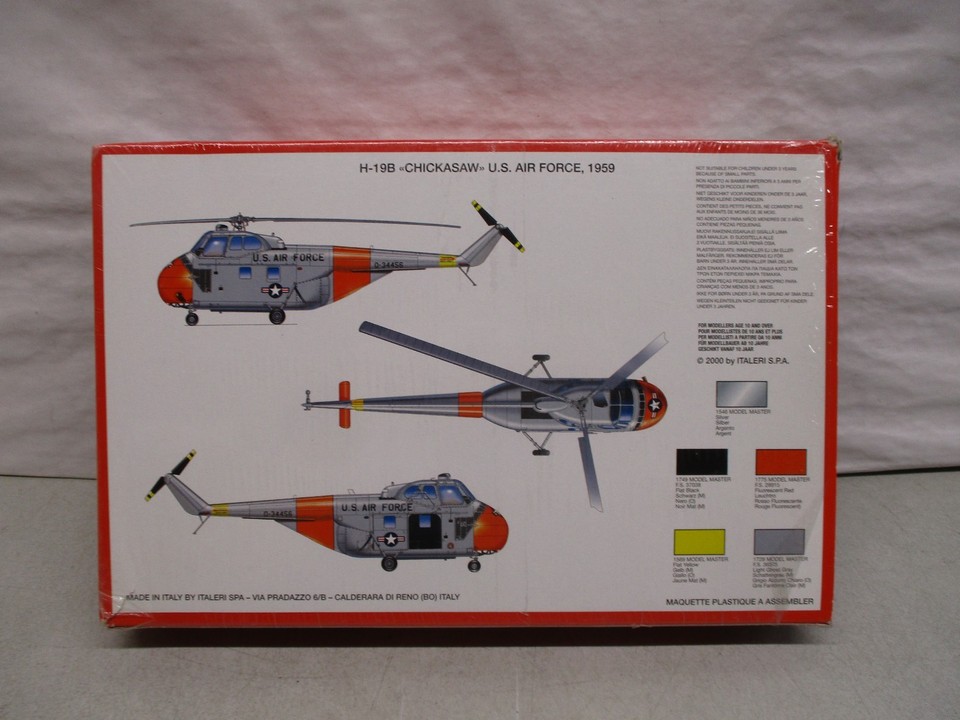 Italeri H-19 B Chickasaw Rescue and Utility Helicopter 1/72 | eBay ...