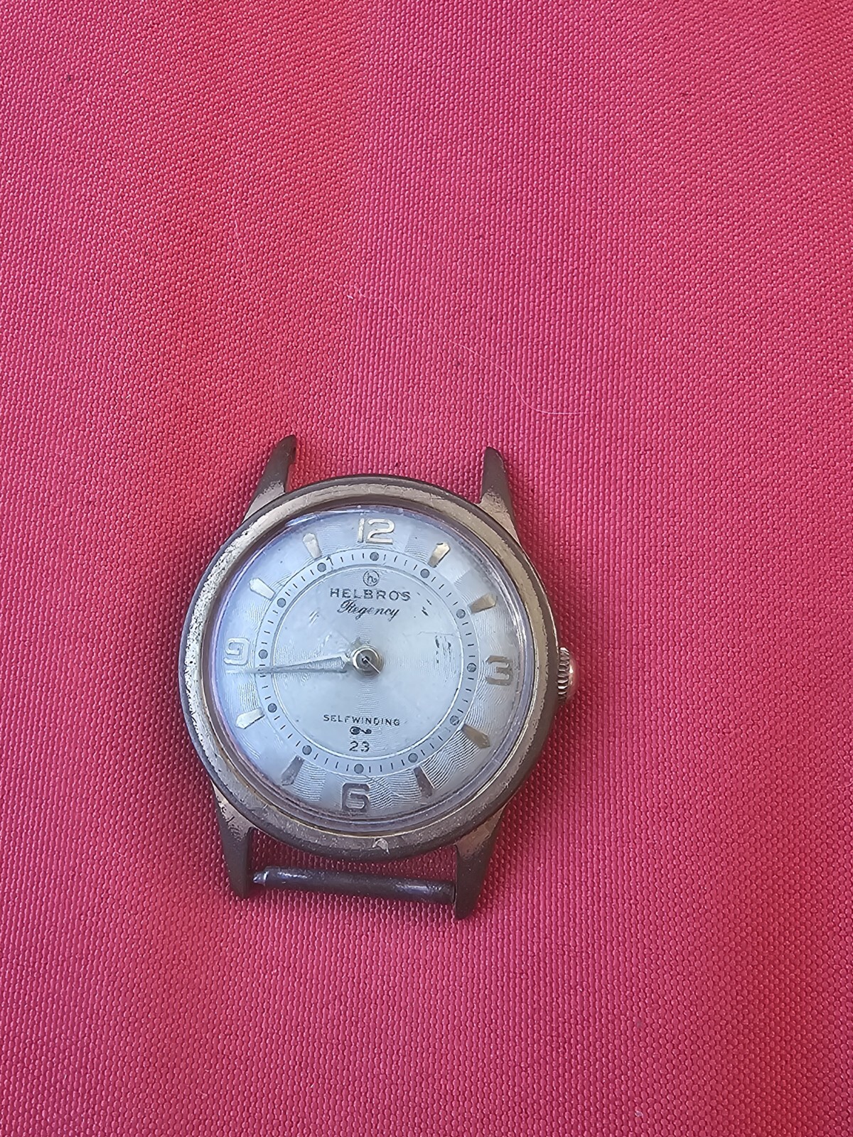 Vintage Helbros Regency 23 Men's SelfWinding Wristwatch Non Working 4 ...