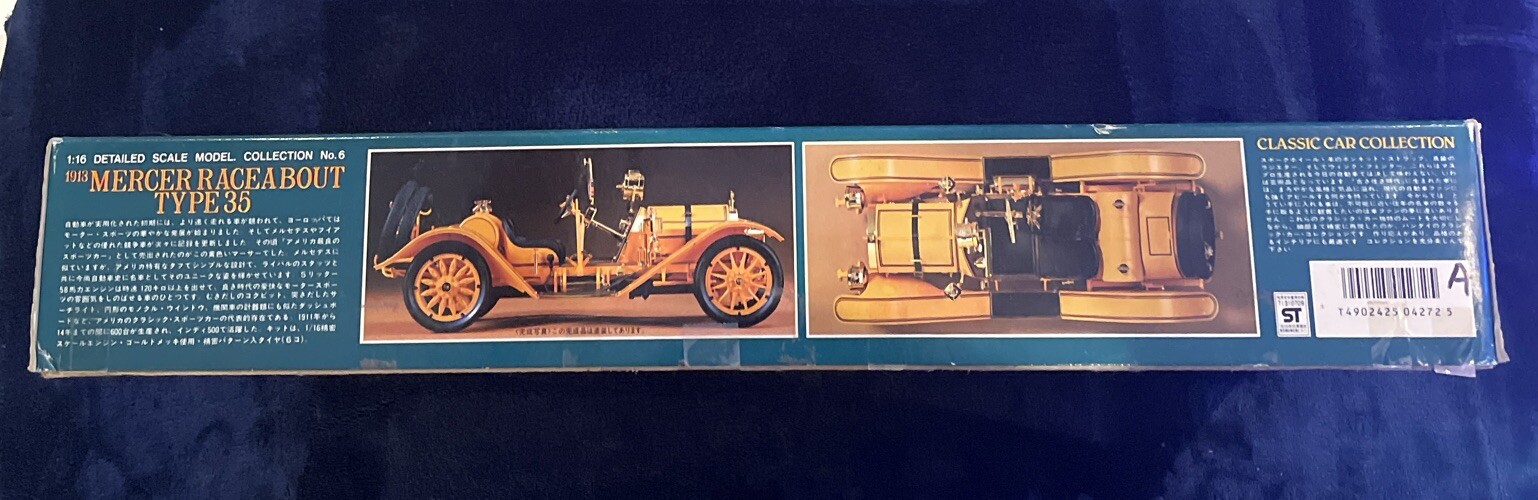 Bandai Classic Car Collection 1913 Mercer Raceabout Type 35 Model Kit ...