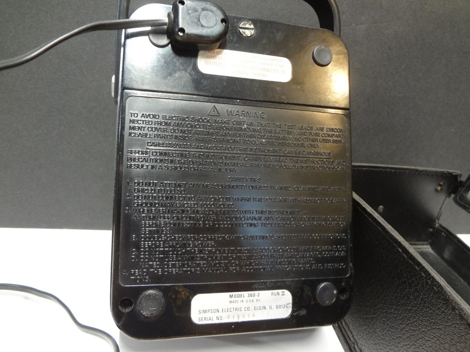 RARE Vintage 1970s Simpson 360-2 Milliammeter Volt Ohm Meter | eBay