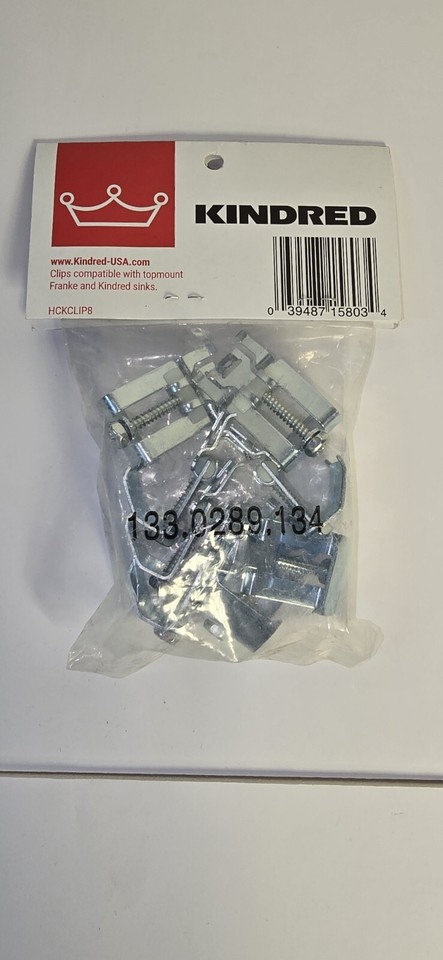 Kindred KCLIP8 Topmount Sink Mounting Clips Stainless Steel ...