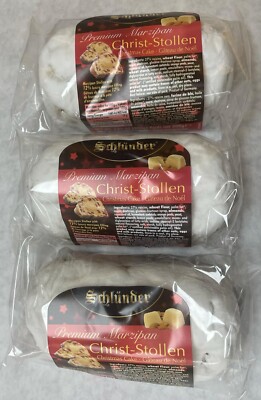 STOLLEN-Schlünder Mini Premium Marzipan Christmas Cake 6.8oz (3 Pieces ...