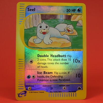 Pokemon TCG English Card eReader Skyridge Seel Reverse Holo 95/144 | eBay