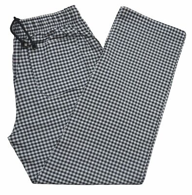New Chef Trousers Check 100% Cotton 3 Pockets Elasticated Chef Check ...