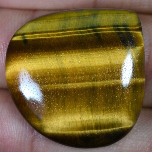 33.85 Cts 100% Natural Golden Tiger Eye Loose Cabochon 30 x 31 mm ...