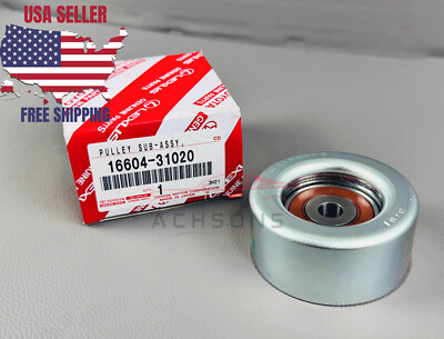 16604-31020 GENUINE TOYOTA PULLEY SUB-ASSY IDLER NO.2 OEM 1660431020/ ...