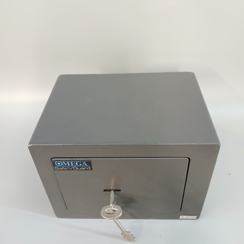 Omega Safe N Guard Home Key Locking Safe Box Heavy Strong With 2 Keys ...