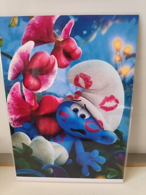 Lithographie, reproduction plastifiée HD Schtroumpf dimension A4 | eBay
