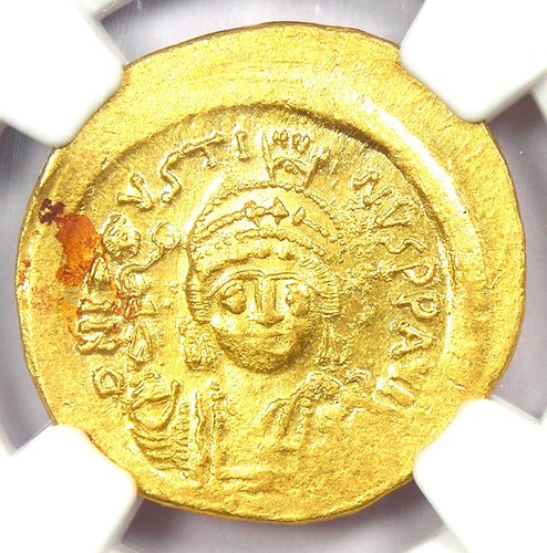 Justin II AV Solidus Gold Byzantine Coin 565-578 AD - NGC MS (UNC) | eBay