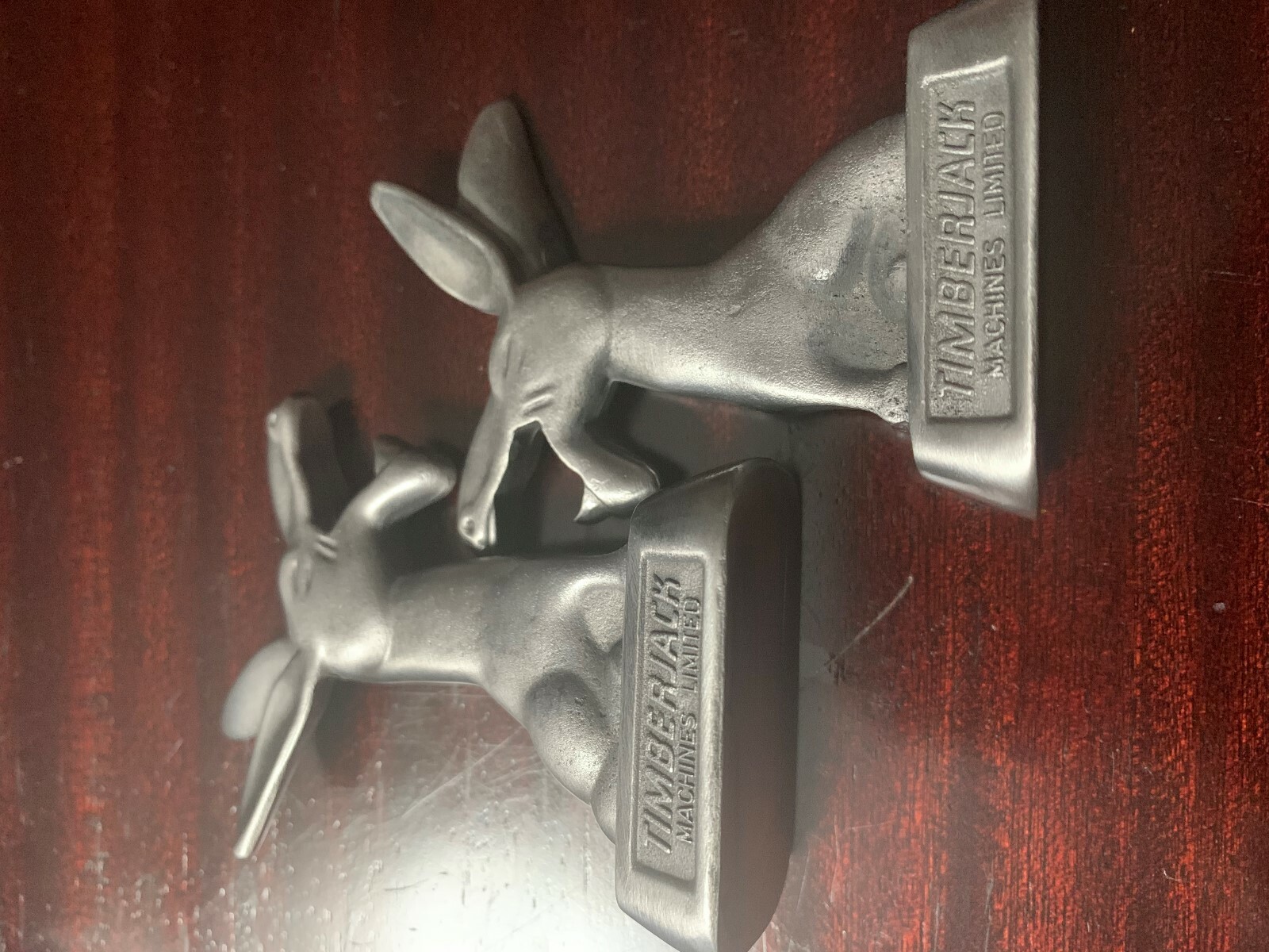 Timberjack Solid Metal Donkey Silver Semi Heavy Statue 3 inches tall | eBay