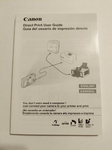 Canon Direct Print User Guide English Espanol PIXMA Selphy ES CP ...