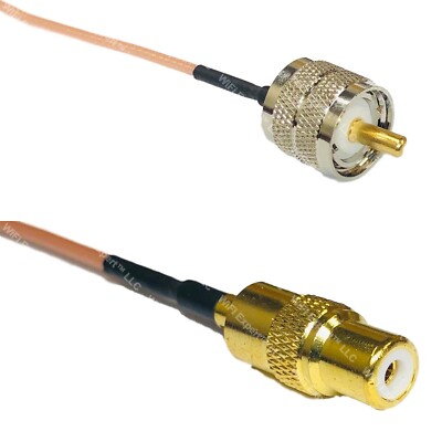 RG316 PL259 UHF Male to RCA FEMALE RF Cable Rapid-SHIP LOT | eBay