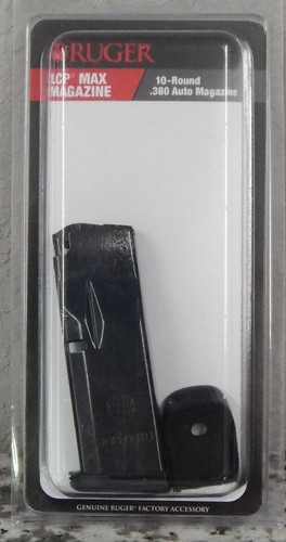 Ruger LCP MAX Magazine 10-Round 380 ACP Genuine OEM NEW 90733 FITS LCP ...