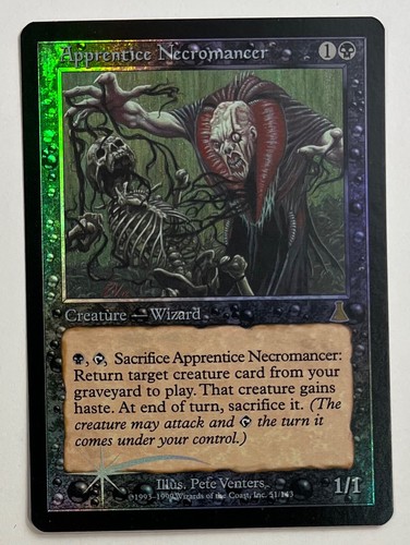 MTG APPRENTICE NECROMANCER (FOIL) Urza's Destiny (OldManMTG 002-773) | eBay