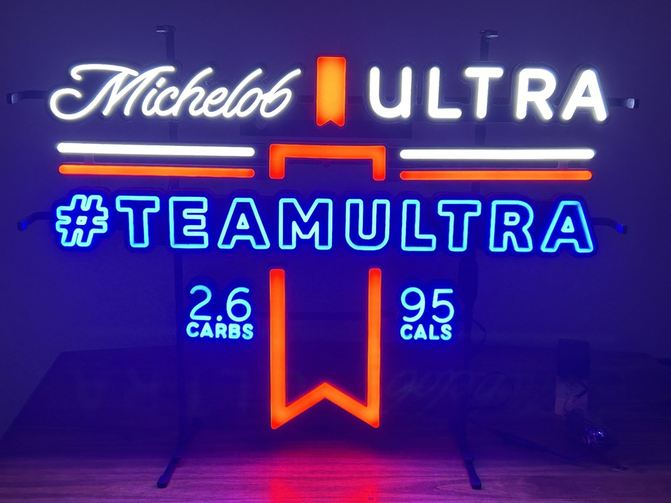 MICHELOB ULTRA BEER LED BAR SIGN MICH ULTRA LIGHTED SIGN MAN CAVE ...