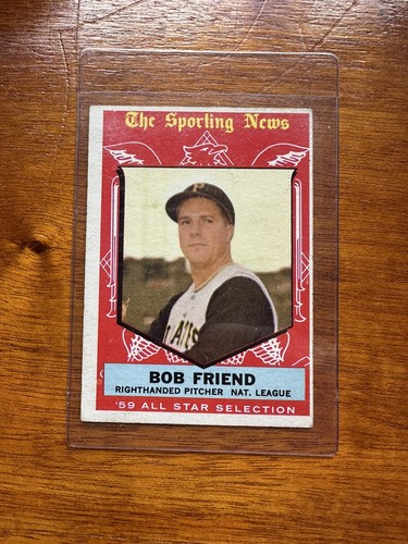 1959 Topps baseball - #569 Bob Friend Pittsburgh Pirates All Star ...