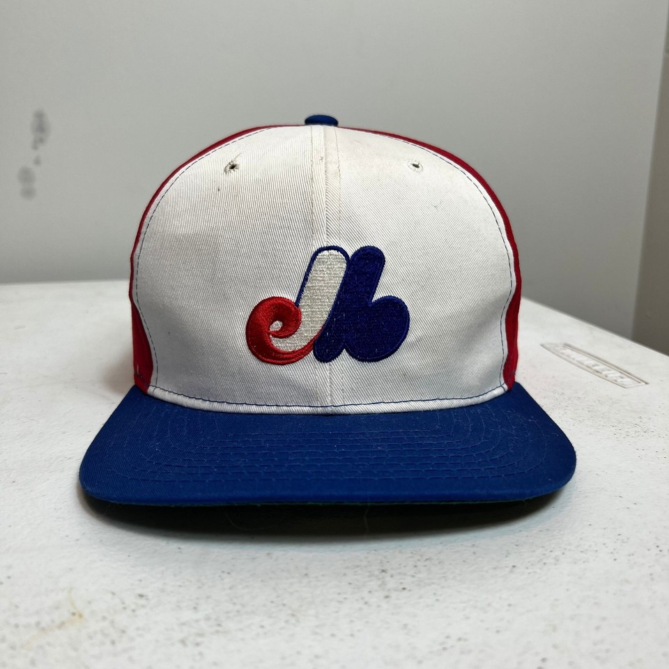 Vintage Montreal Expos Pinwheel Snapback Hat MLB Baseball Ted Fletcher ...