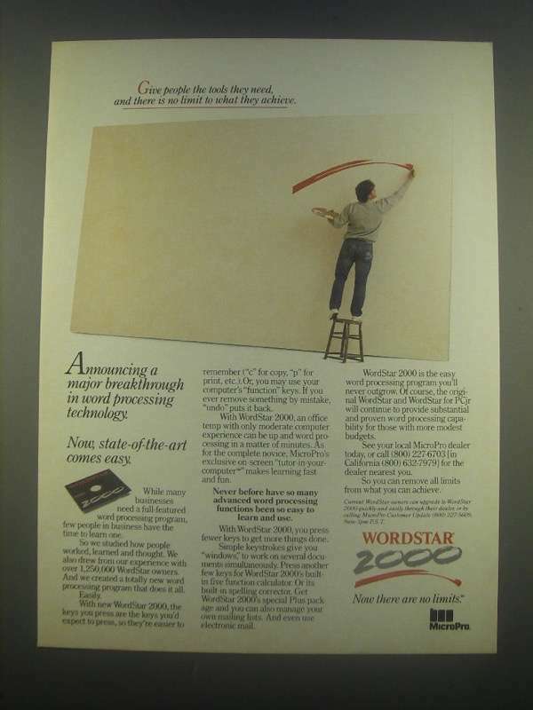 Wordstar 2000 Kaypro 2x,4,10 System/bootdisk 5 DISKS (Utils,Wordstar,