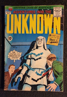Adventures Into The Unknown 102 (American Comics Group 1957) Mummy ...