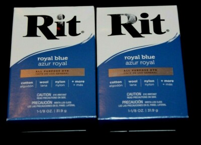 Rit Royal Blue All-Purpose dye 1-1/8 oz (31.9g) Lot of 2 | eBay