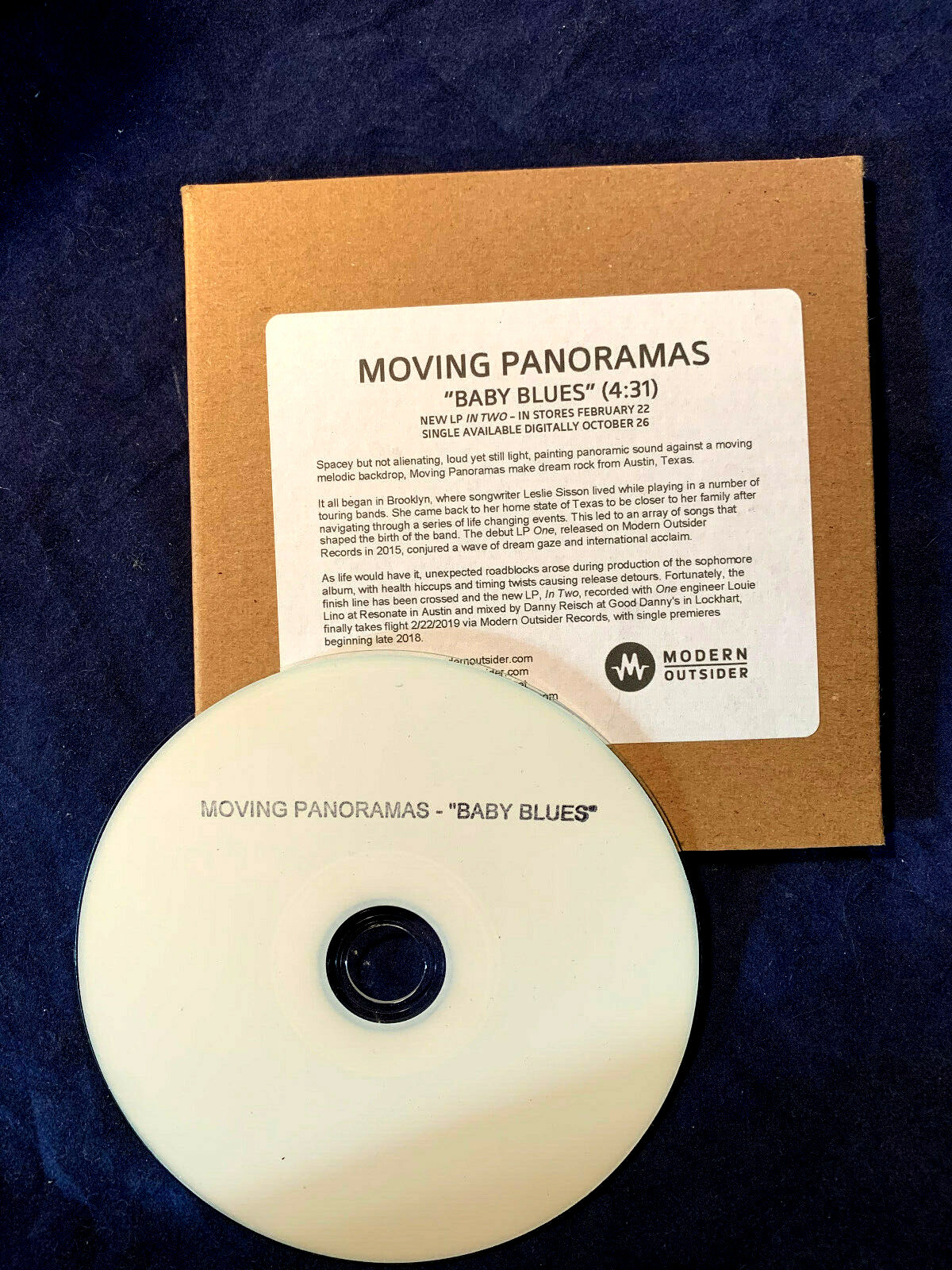 MOVING PANORAMAS BABY BLUE 2018 PROMO GATEFOLD CD SINGLE | eBay