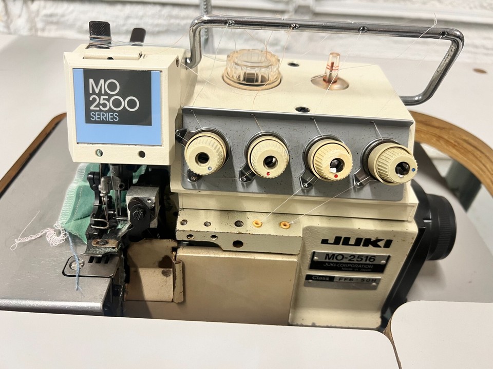 Juki Industrial 5-Thread Overlock Serger Sewing Machine Table & Lamp MO ...