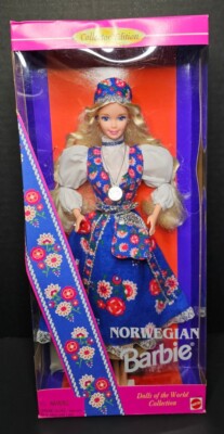 Mattel #14450 Norwegian Barbie Collector Edition Dolls Of The World ...