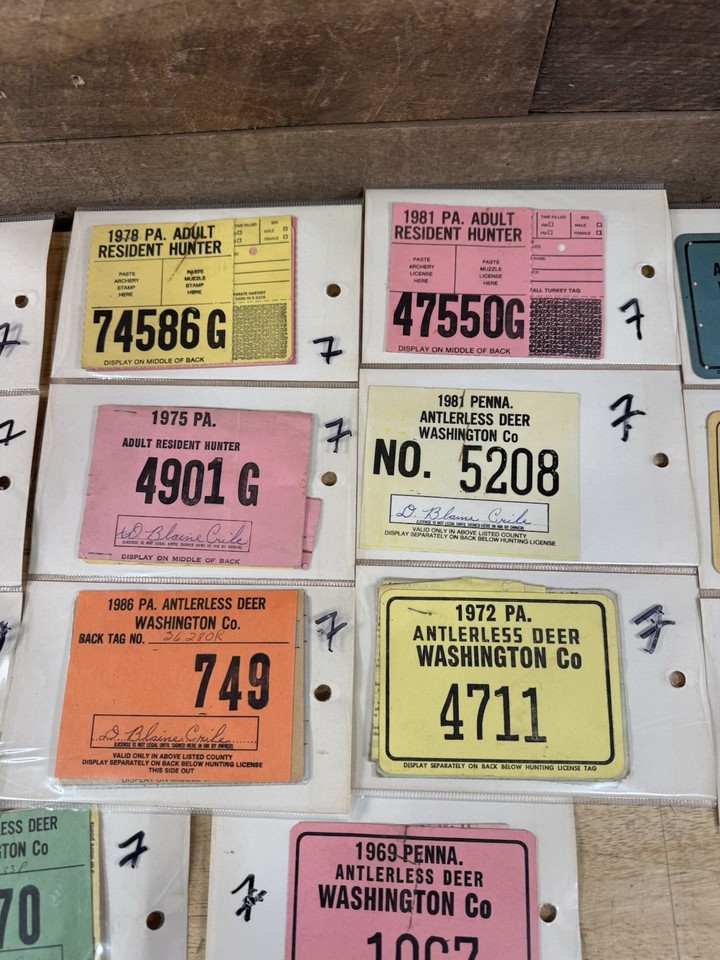 Vintage Estate Fresh Lot Of 42 1950’s-1990’s Pennsylvania Hunting ...
