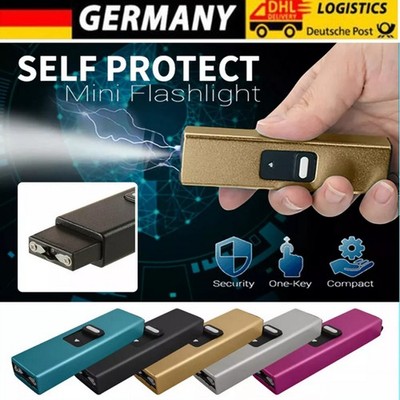 Mini Taschenlampe Elektroschocker USB-C Wiederaufladbare Pocket Torch ...