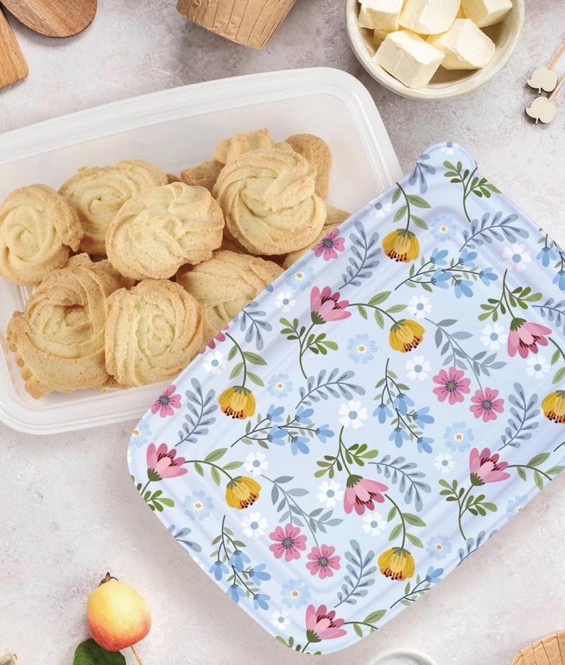 12 Pc. CWC (Cook With Color) Floral Rectangle Food Container Set | eBay